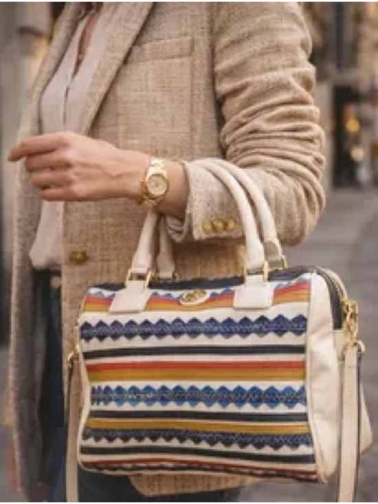 Tory Burch | Bags | Tory Burch Zig Zag Middy Handbag Satchel | Poshmark
